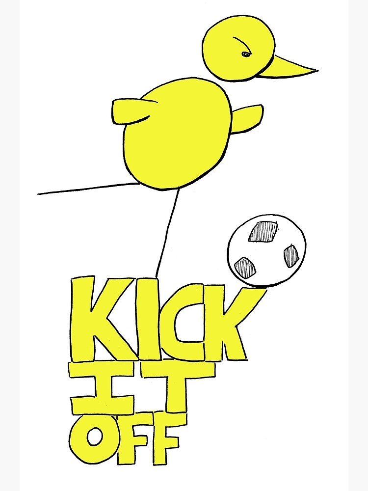 "Kick It Off - Cute NCFC Canary" Poster for Sale by CanaryFan | Redbubble