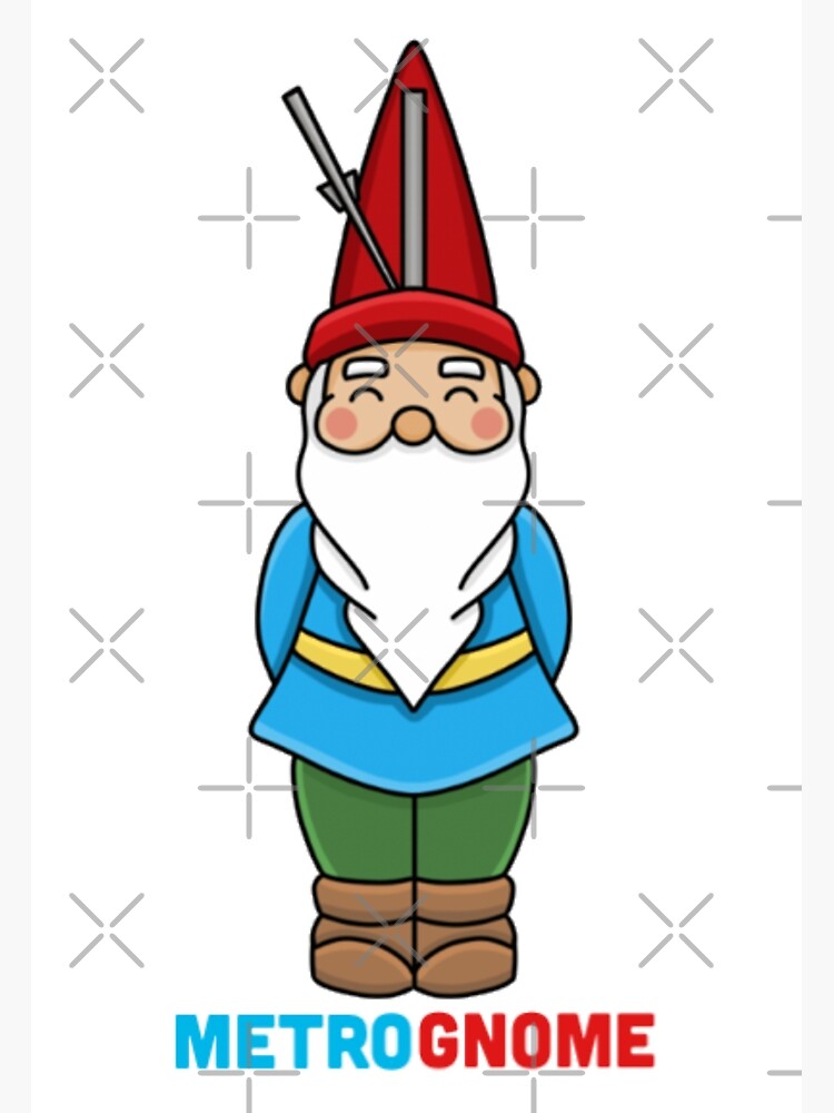 "Metrognome Metronome Gnome" Poster for Sale by radiantdark | Redbubble