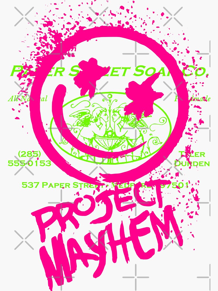 "Project Mayhem" Sticker for Sale by Nizamo | Redbubble