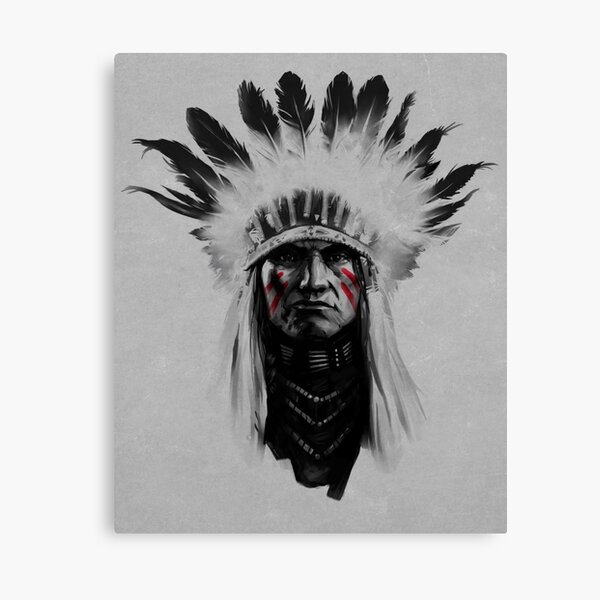 "native american day indigenous land art indian" Canvas Print for Sale ...