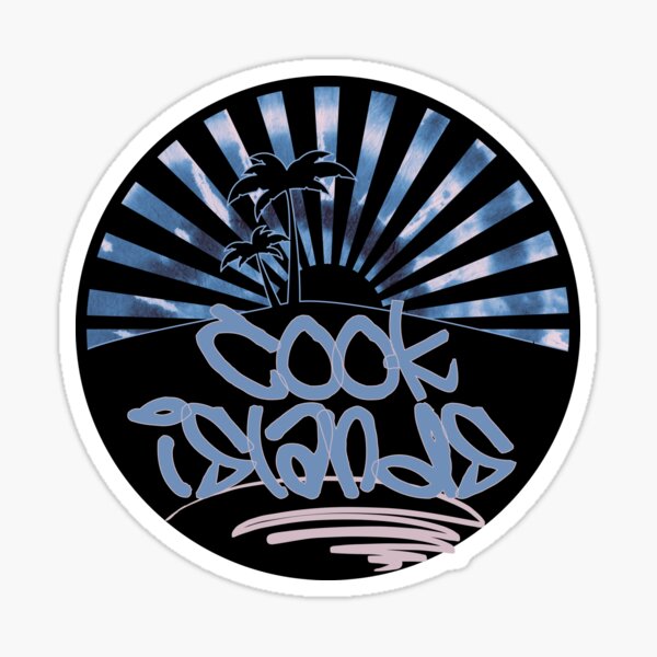 "Tie-dye Cook Islands" Sticker for Sale by PolyMicroMela | Redbubble