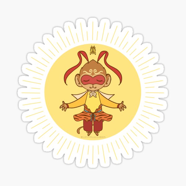 "Sun Wukong " Sticker for Sale by lostinlullabies | Redbubble