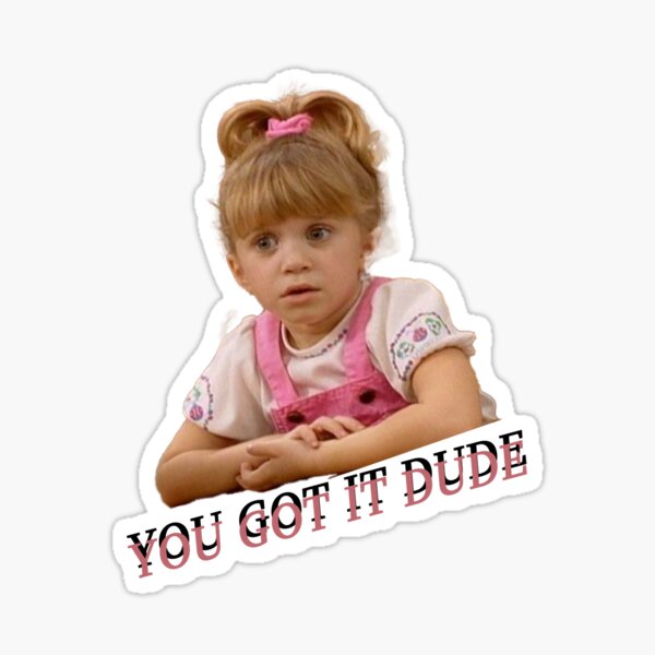 "You got it dude" Sticker for Sale by HarrisonDesign | Redbubble