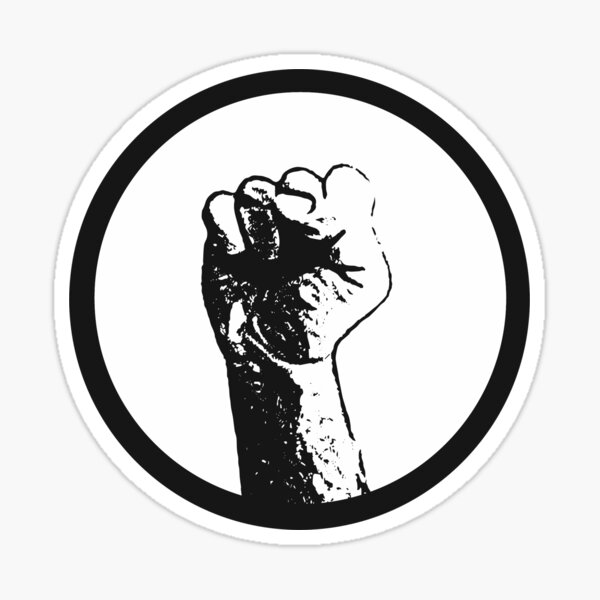 "Power fist" Sticker by art-and-soul28 | Redbubble