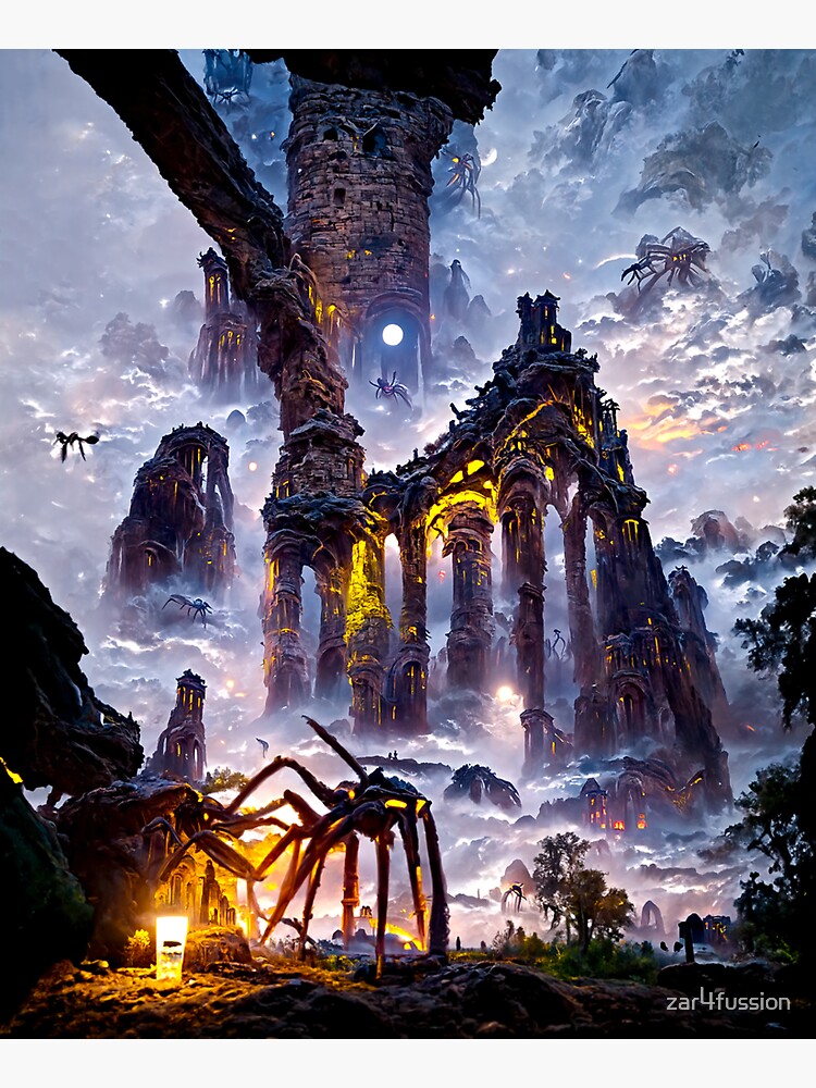 "spider lair" Sticker for Sale by zar4fussion | Redbubble