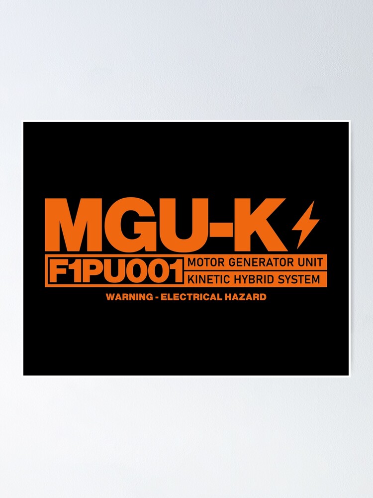 "MGU-K F1 Hybrid Power Unit Orange Design" Poster for Sale by davidspeed | Redbubble