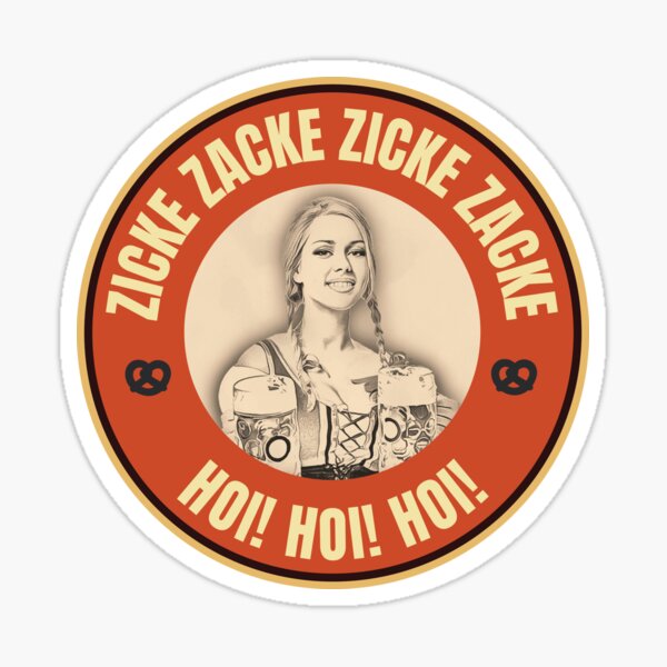 "Zigge zagge hoi hoi hoi - Food and Drink" Sticker for Sale by cartoon ...