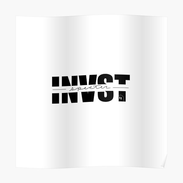 "INVST - Name Logo" Poster for Sale by MarikaGab | Redbubble