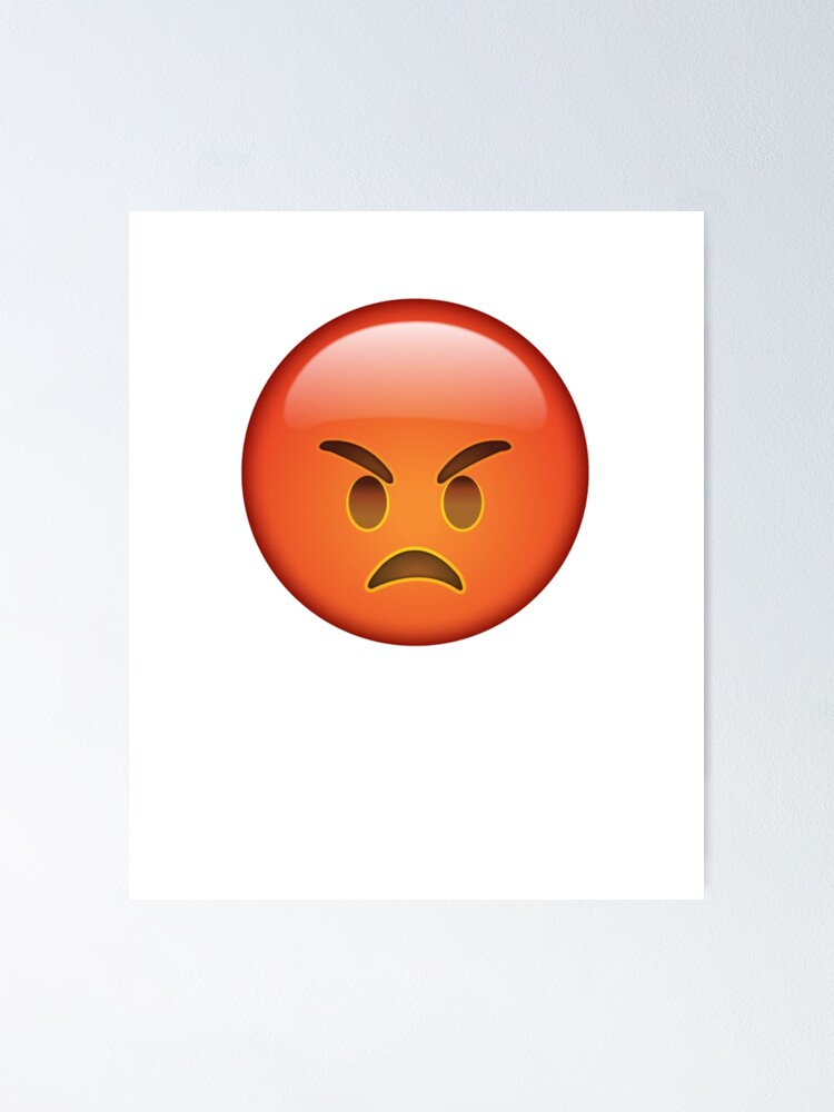 "Very Angry Emoji" Poster for Sale by PrintPress | Redbubble