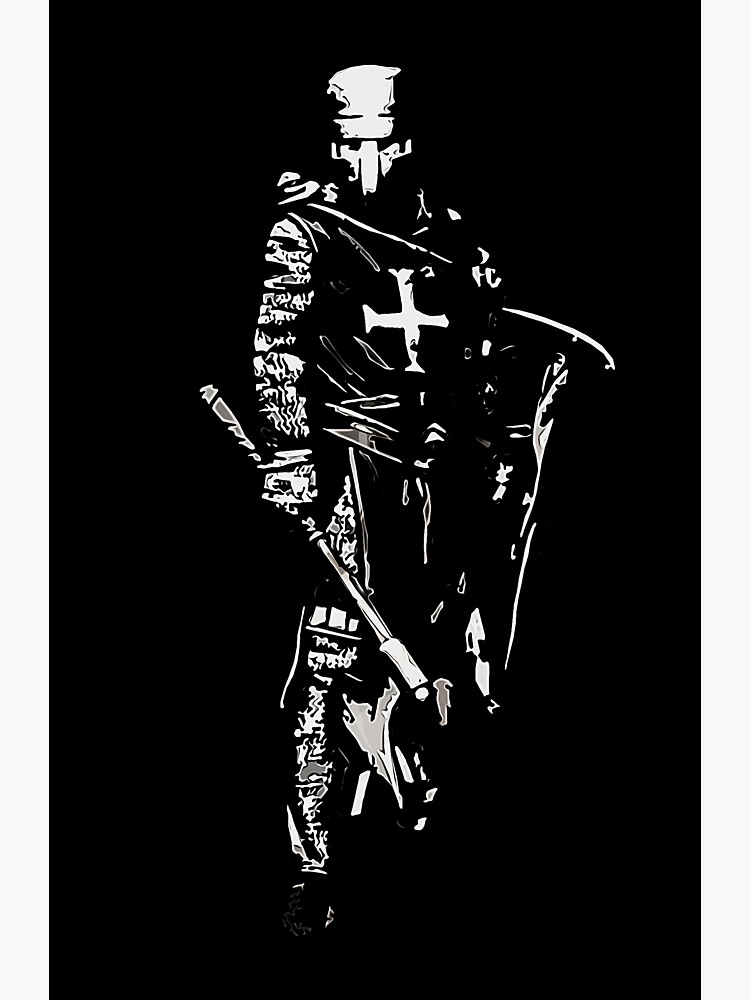 "Crusader Knight" Sticker for Sale by Andrea Mazzocchetti | Redbubble