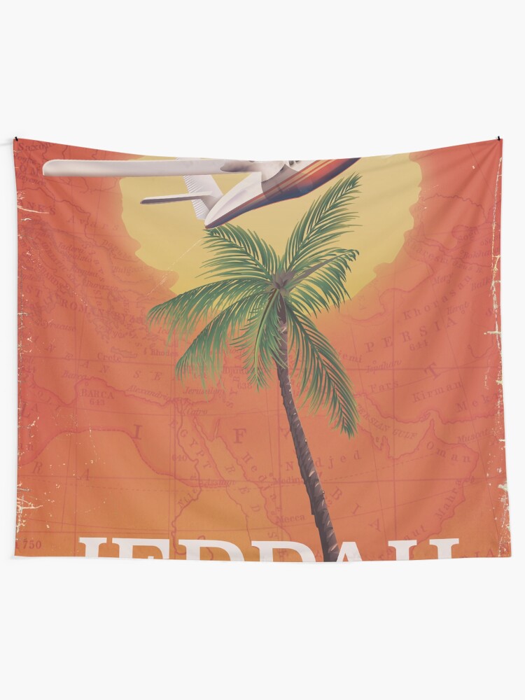 "Jeddah Saudi Arabia Vacation Map" Tapestry for Sale by vectorwebstore ...