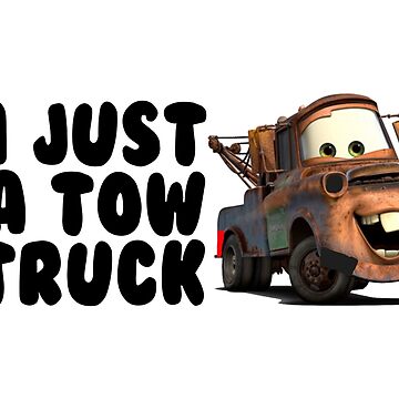 "Tow Mater Sticker" Sticker for Sale by Connor Fitzgerald | Redbubble