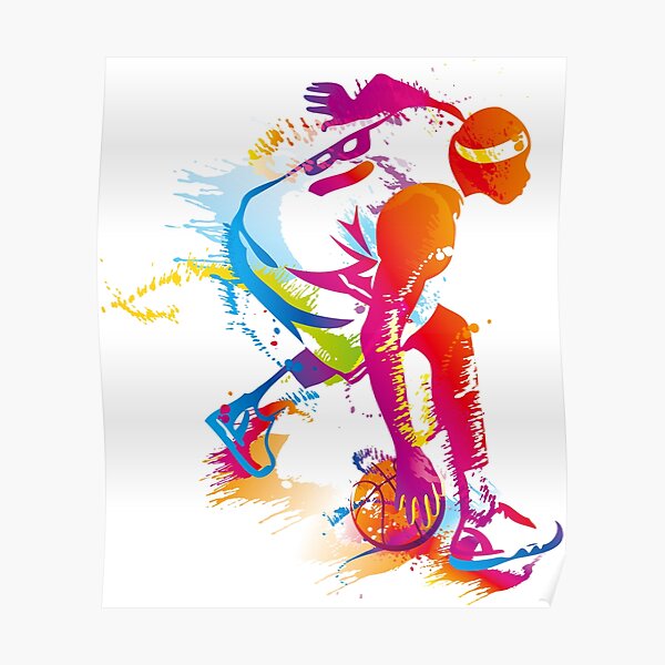 "Play Basketball" Poster for Sale by serkilic | Redbubble