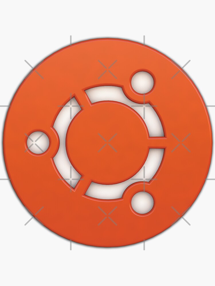 "Ubuntu 3D Logo" Sticker for Sale by MattKC | Redbubble