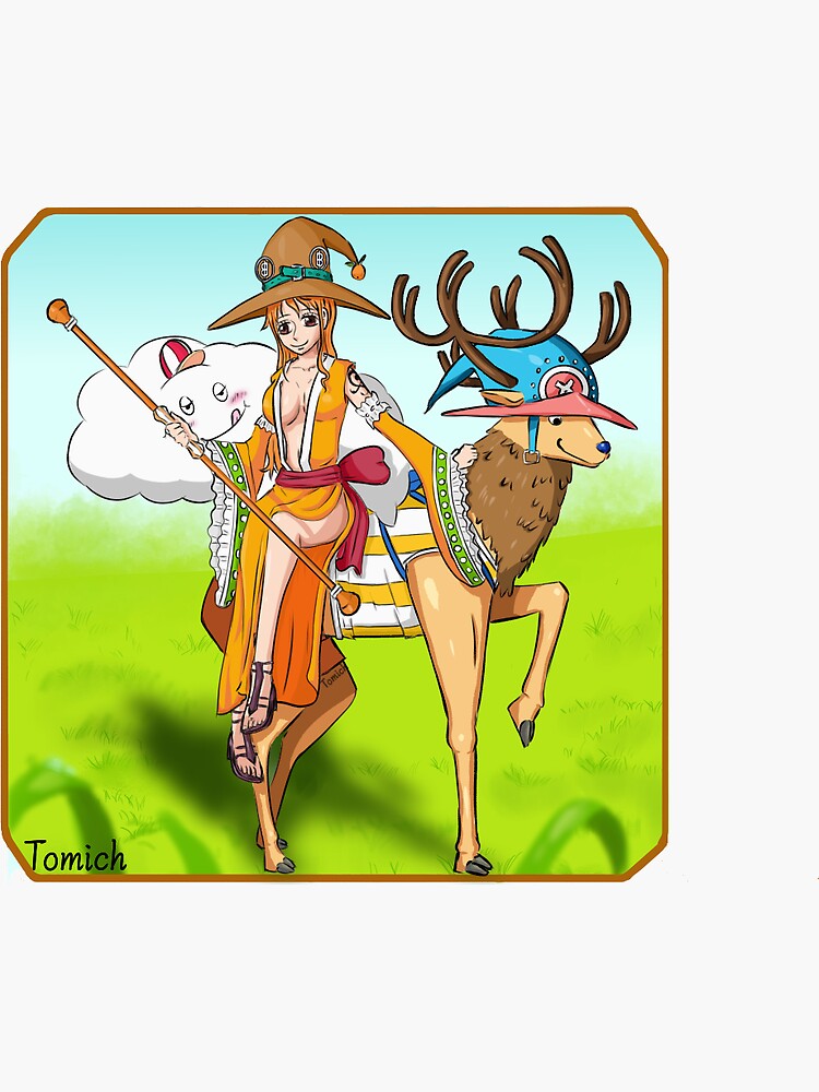 "aventura da nami e chopper" Sticker for Sale by T0mich | Redbubble