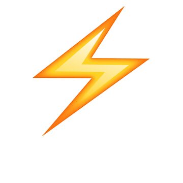 "Awesome Lightning Emoji" Sticker for Sale by PrintPress | Redbubble