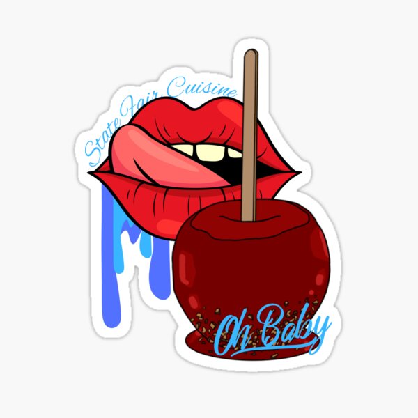 "State Fair Food | Delectable Candy Apple" Sticker for Sale by State ...