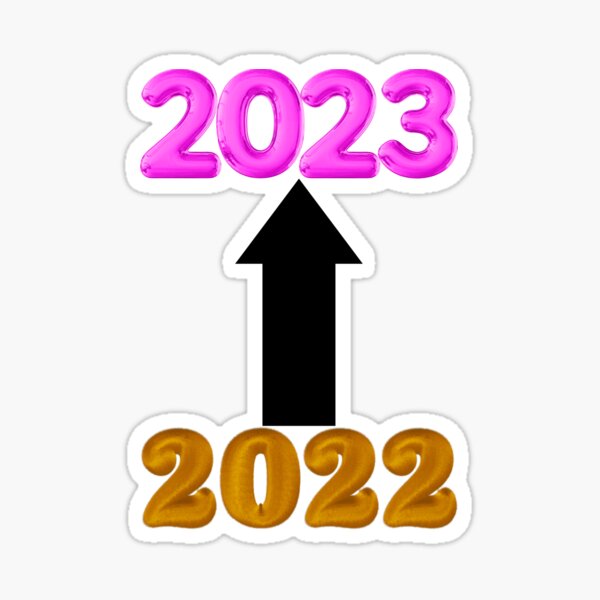 "2022 2023" Sticker for Sale by Essaiydy | Redbubble