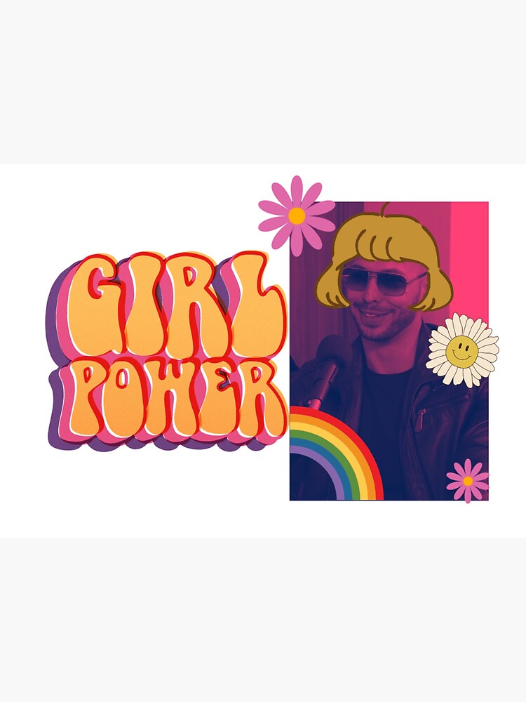 "Girl Power Andrew Tate" Sticker for Sale by WhateverSticker | Redbubble