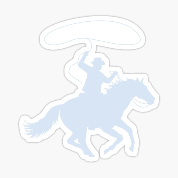 "Rodeo Bucking Horse Cowboy" Sticker for Sale by CorneliusDesign ...