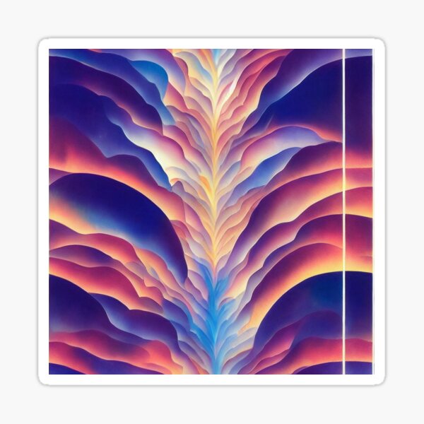 "Multidimensional Swirls, Nineteen" Sticker for Sale by bedim | Redbubble