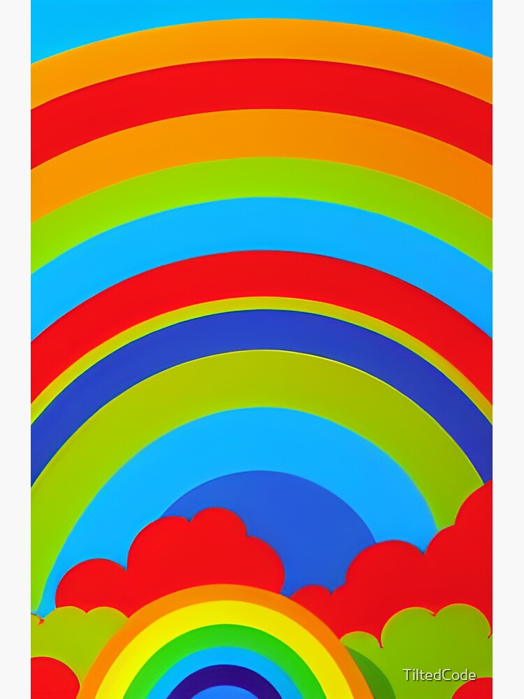 "100% Chance Of Rainbows" Sticker for Sale by TiltedCode | Redbubble
