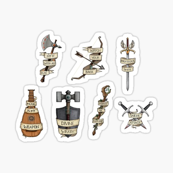 Dnd Stickers | Redbubble