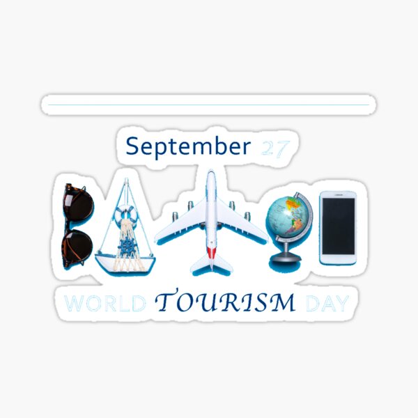 "September 27 World Tourism Day" Sticker for Sale by HanifiAymen ...
