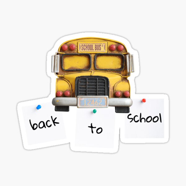 "Back to school Bus" Sticker for Sale by TVstuff | Redbubble