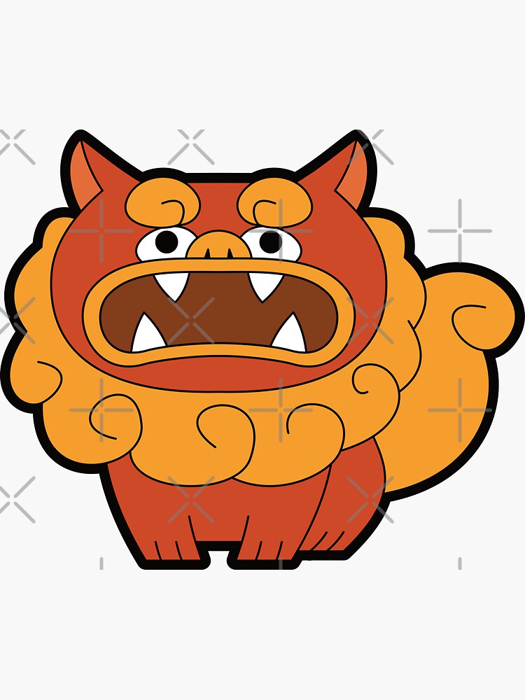 "Nishikigi Chisato (Lycoris Recoil) Shisa" Sticker for Sale by ...