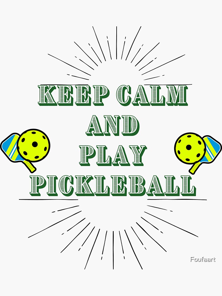 " pickleball team lover design" Sticker for Sale by Foufaart | Redbubble