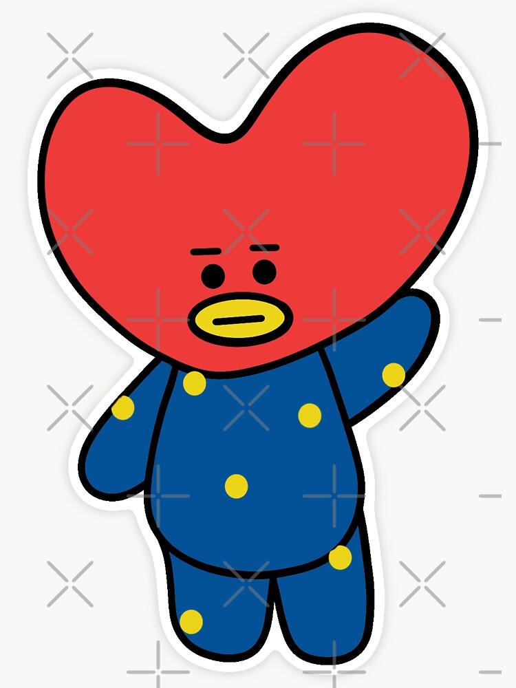 "BTS Tata" Sticker for Sale by Dragink | Redbubble