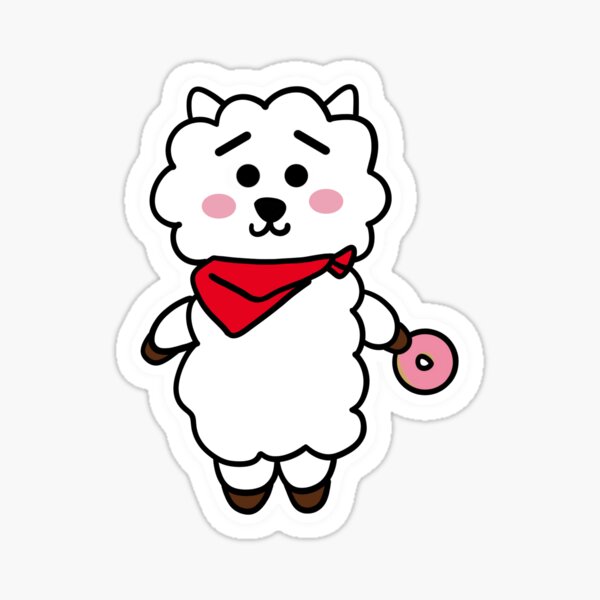 "BTS RJ" Sticker for Sale by Dragink | Redbubble