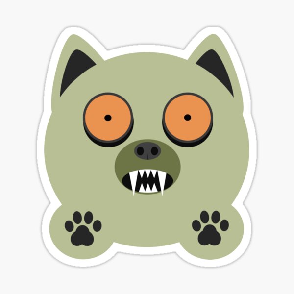 "Anime zombie dog " Sticker for Sale by HighScale | Redbubble