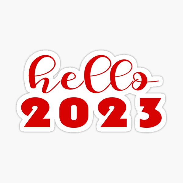 " hello 2023 red - Year 2023 - Welcome 2023 red - happy new year 2023 ...