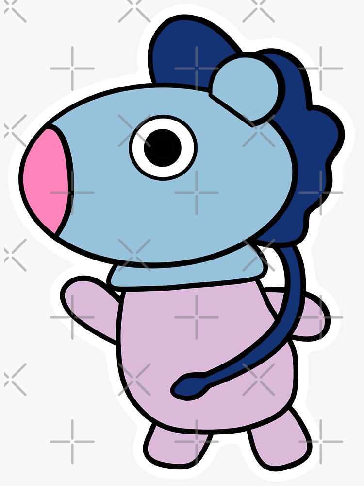 "BTS Mang" Sticker for Sale by Dragink | Redbubble