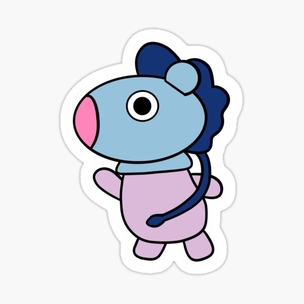 Bts Mang Sticker For Sale By Dragink Redbubble