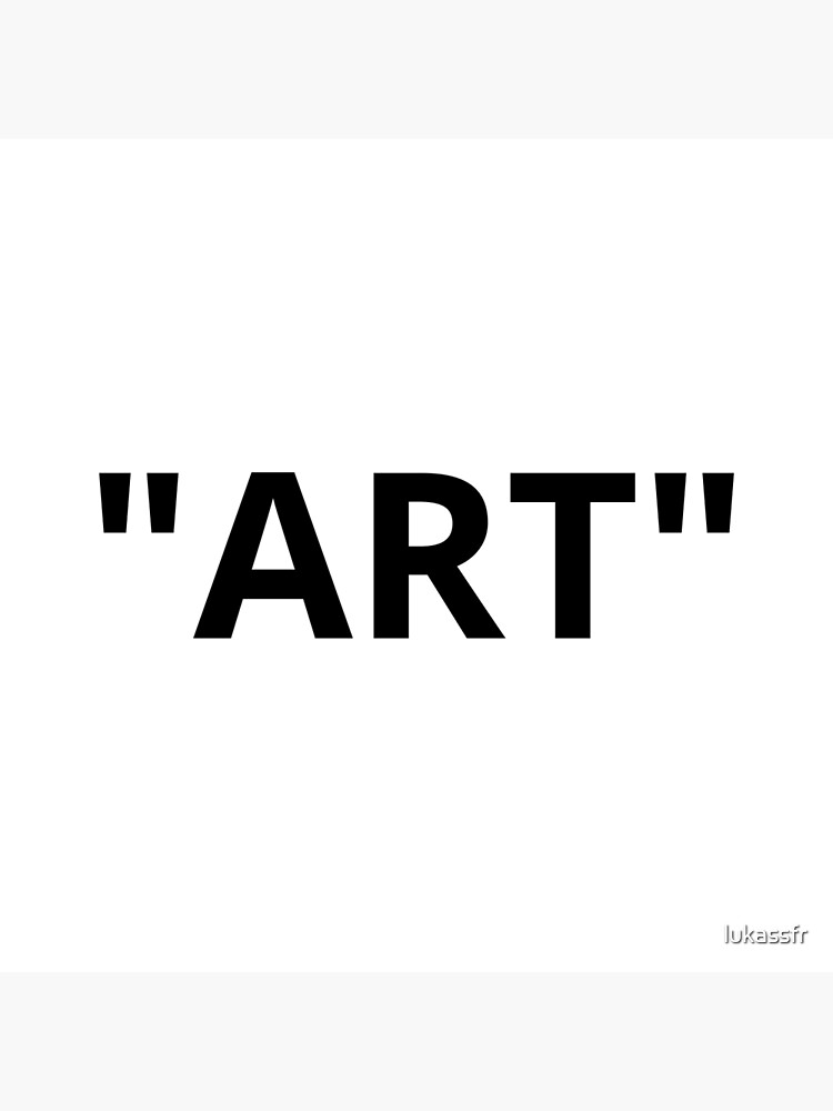 ""ART" Quotation Marks" Art Print for Sale by lukassfr | Redbubble