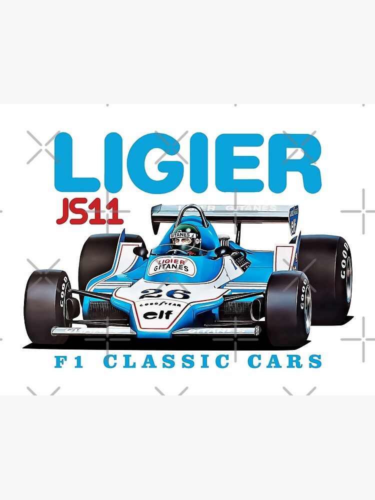 "Ligier JS11 f1 car classic retro 70s style " Poster for Sale by ...