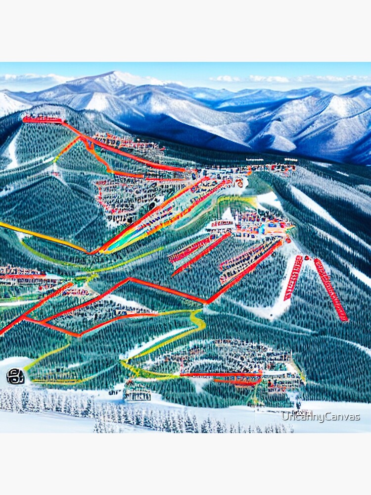 "Ski Map 05" Poster for Sale by UncannyCanvas | Redbubble