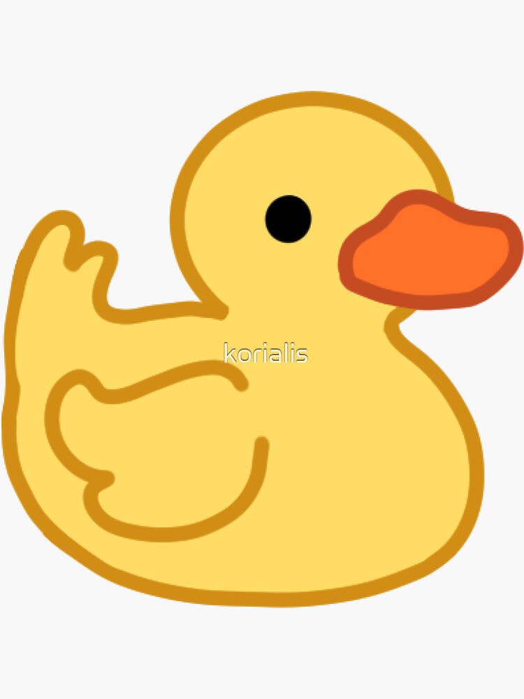 "Cute Rubber Duck" Sticker for Sale by korialis | Redbubble