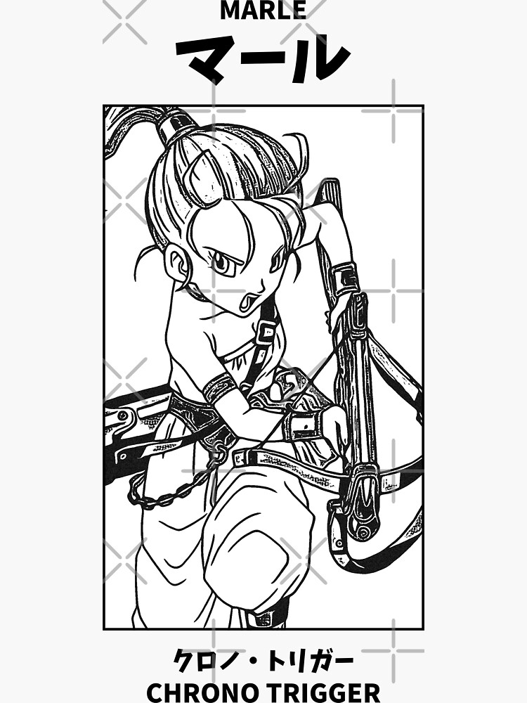 "Marle Chrono Trigger" Sticker for Sale by KMSbyZet | Redbubble