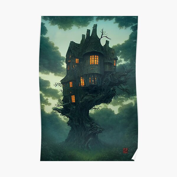 "Horror Tree House" Poster for Sale by ala-of-art | Redbubble