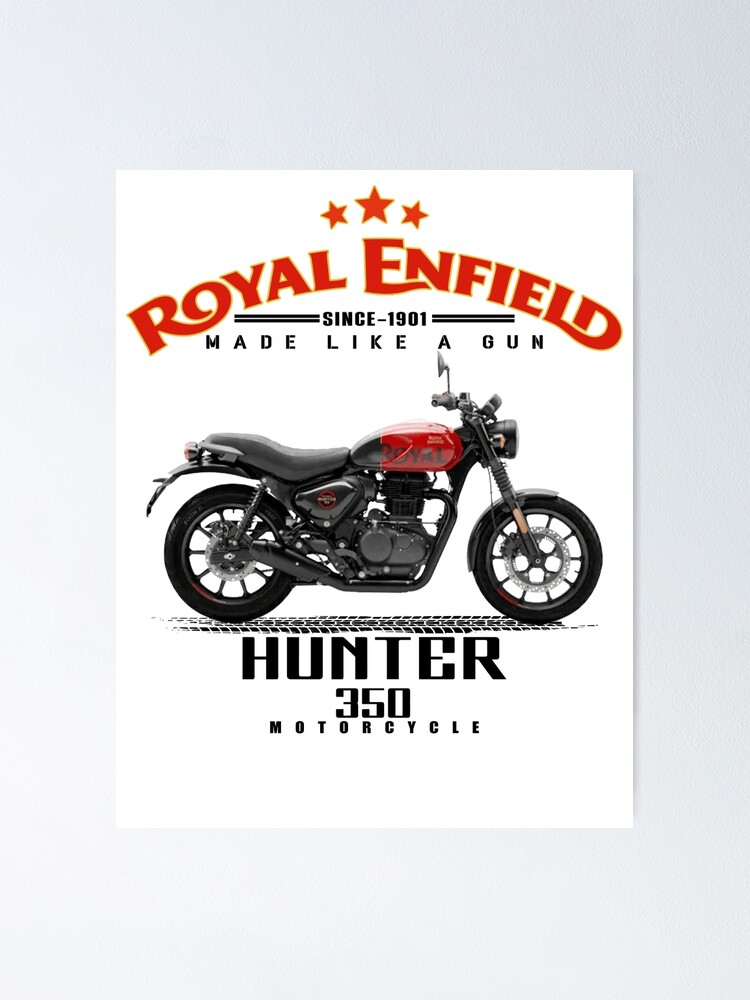 " Graphics Designs of Royal Enfield Hunter 350" Poster for Sale by ...
