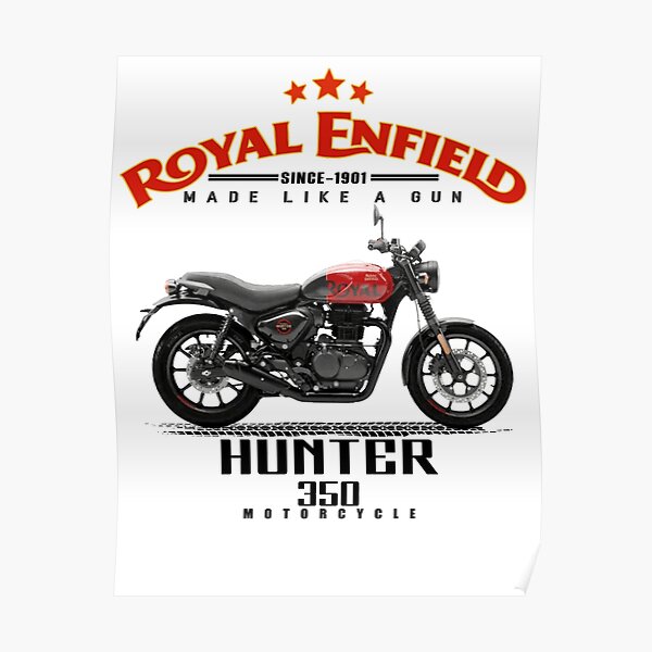 " Graphics Designs of Royal Enfield Hunter 350" Poster for Sale by ...