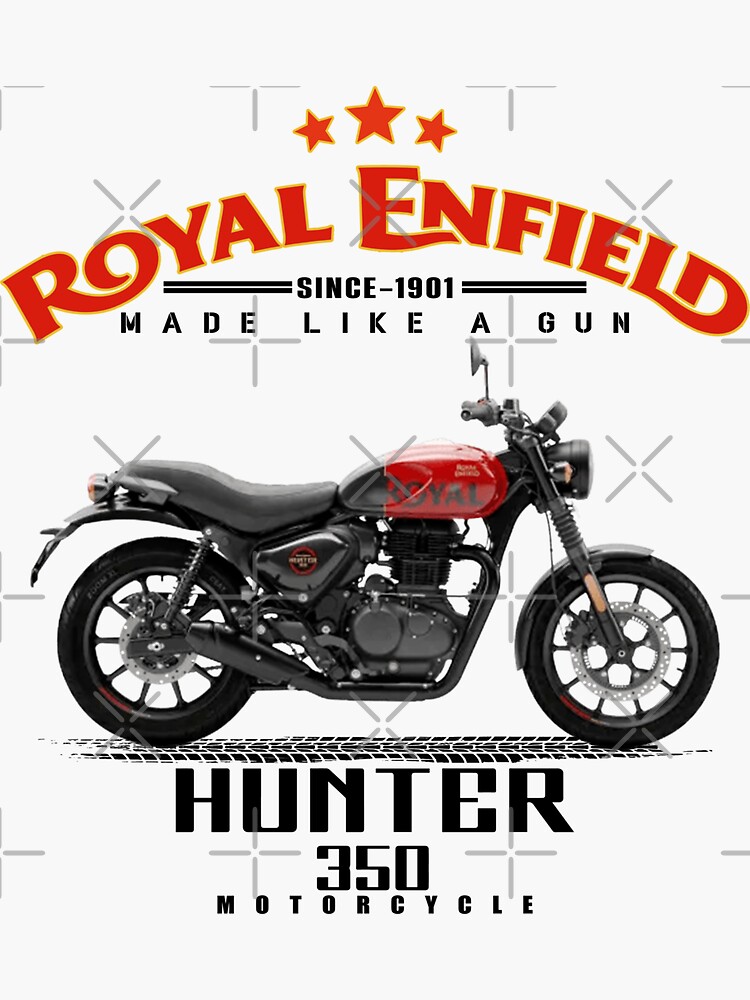 " Graphics Designs of Royal Enfield Hunter 350" Sticker for Sale by ...