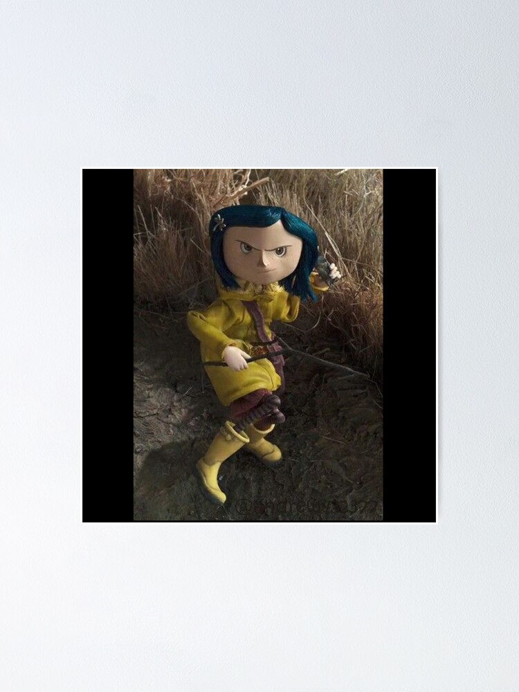 "Coraline fighting" Poster for Sale by freakydutchkid | Redbubble