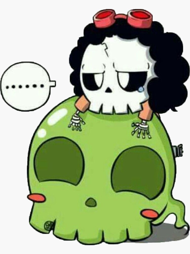 "Cute Baby One Piece Brook ,One Piece Funny Baby Brook" Sticker for ...