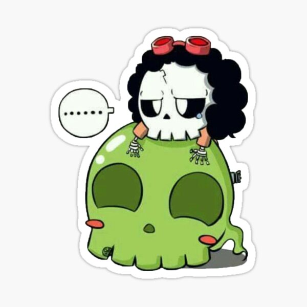 "Cute Baby One Piece Brook ,One Piece Funny Baby Brook" Sticker for ...