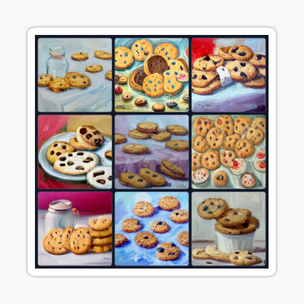 "Homemade Cookies Pack" Sticker for Sale by CinderPress | Redbubble
